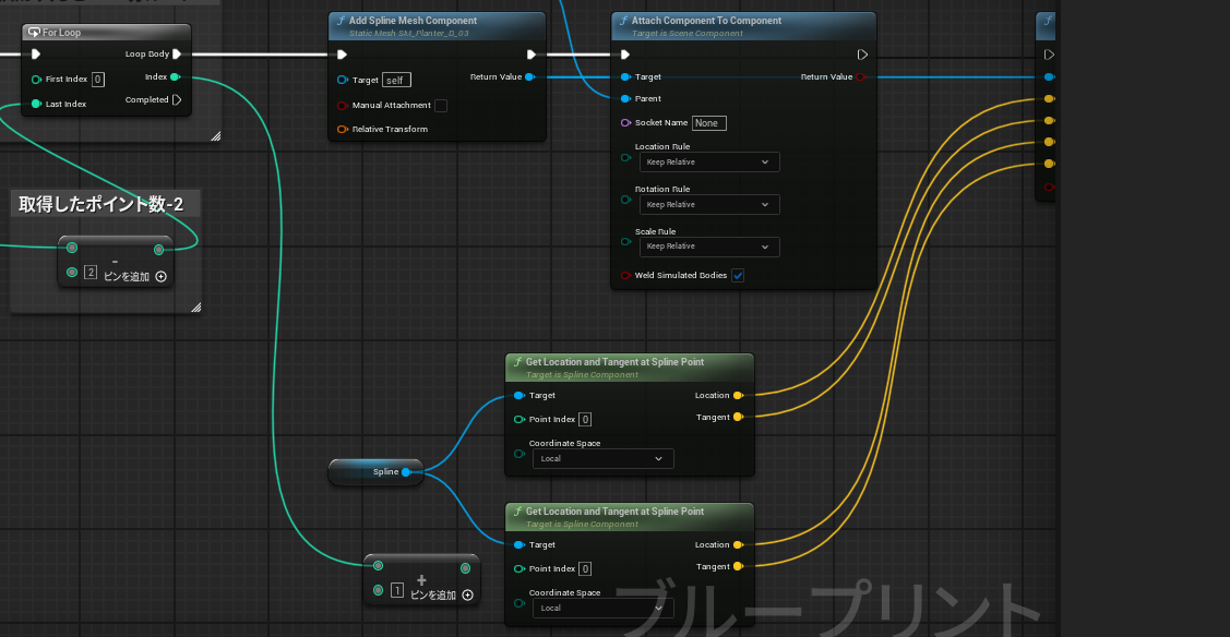 【UE5】Splineコンポーネントで基本の地形生成！主要ノードで魅せるBP術 - UnrealEngineでゲーム制作
