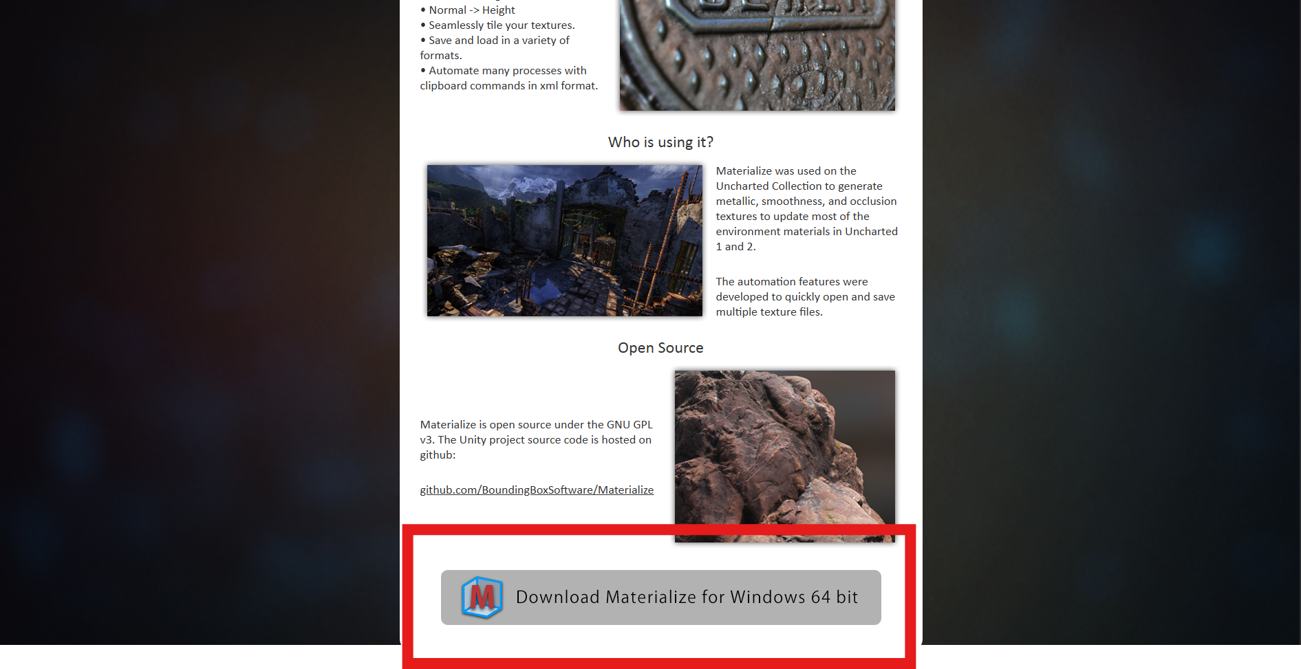 UE5：写真からマテリアルを超簡単に作成しよう！Materialize - UnrealEngineでゲーム制作